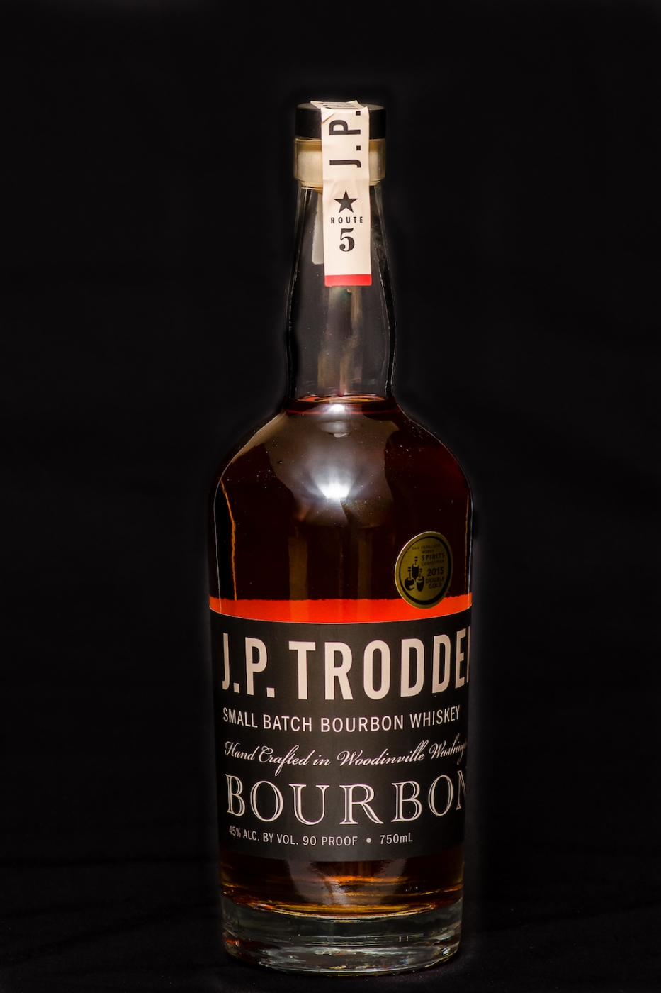 Black Label J P Trodden Artisan Crafted Washington Bourbon