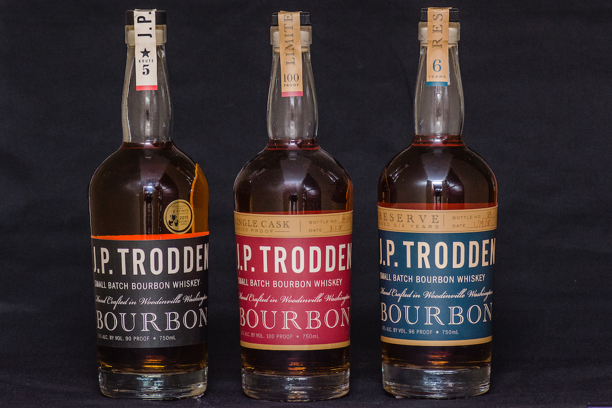 Bourbon Mixed Pack J P Trodden Artisan Crafted Washington Bourbon